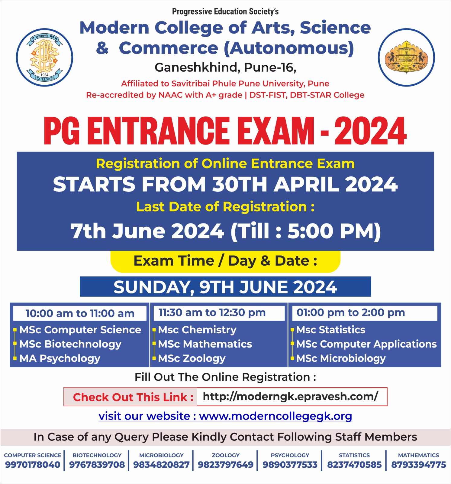 Modern College Of Arts, Science & Commerce Ganeshkhind. Pune, India